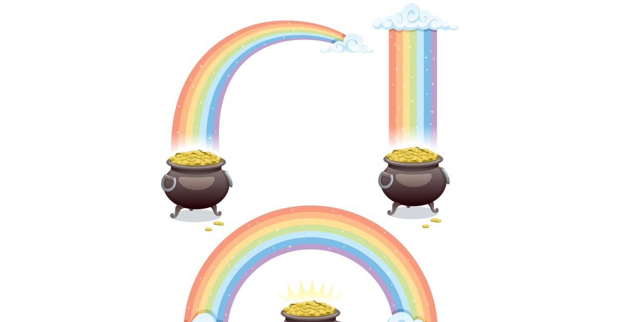 Pot & Rainbow - Illustration #148314 - TemplateMonster