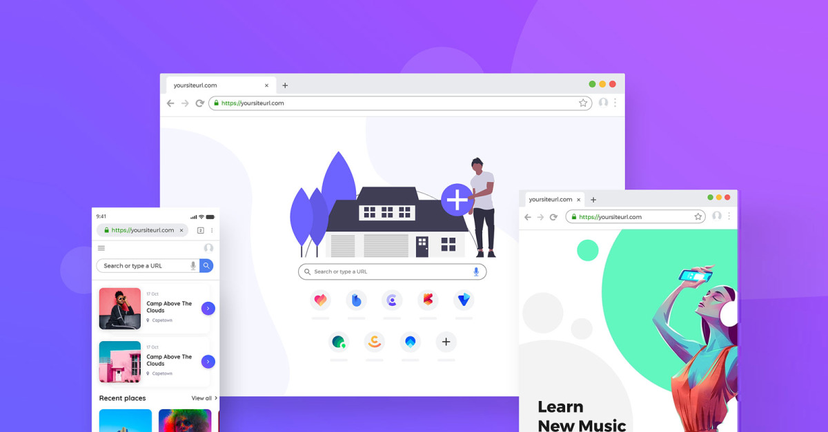 Browser Window Frame product mockup #148938 - TemplateMonster