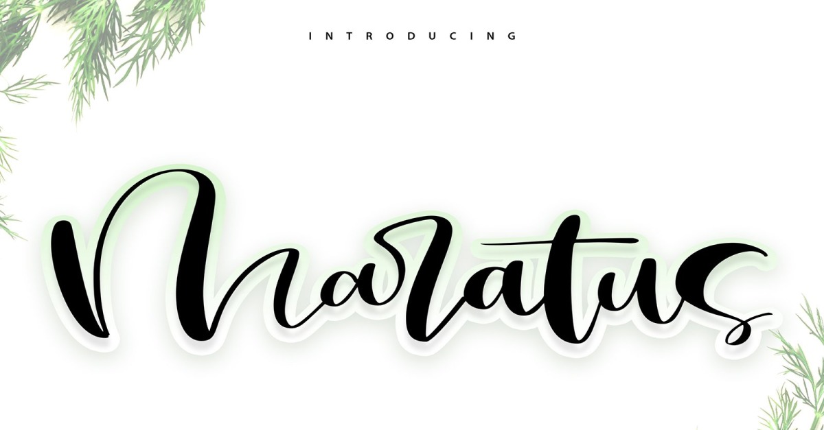 Maratus | Unique Handwriting Cursive Font - TemplateMonster