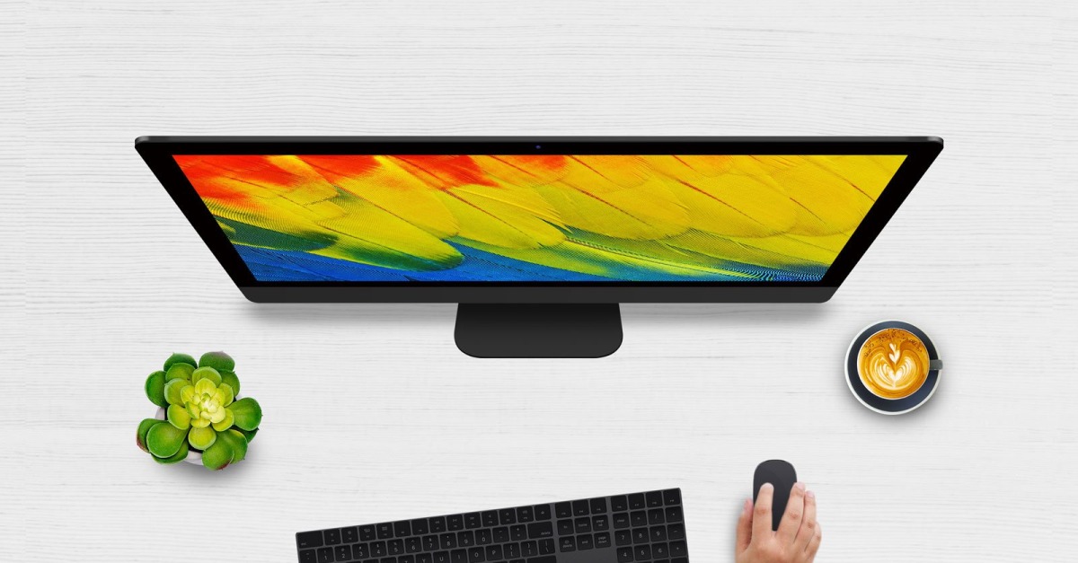 Top View Desktop product mockup #148952 - TemplateMonster