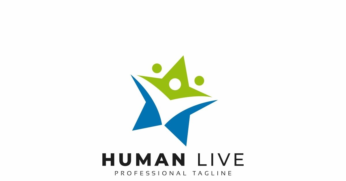 Human Live Logo Template #149220 - TemplateMonster
