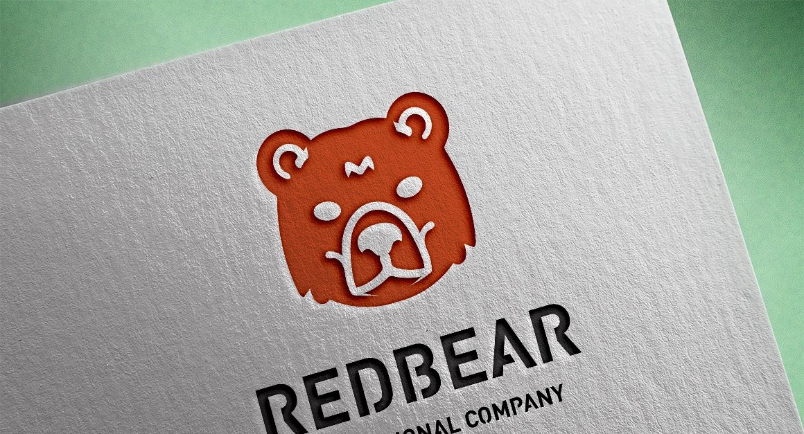 Red Bear Logo Template #149484 - TemplateMonster