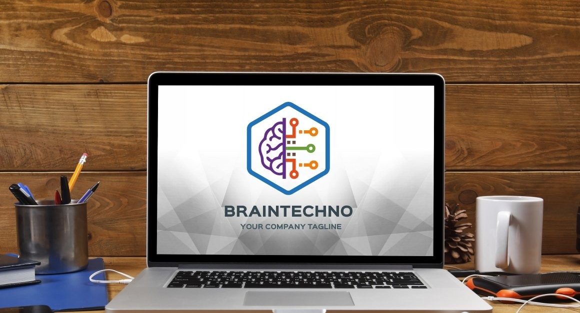 Brain Techno Logo Template #149512 - TemplateMonster