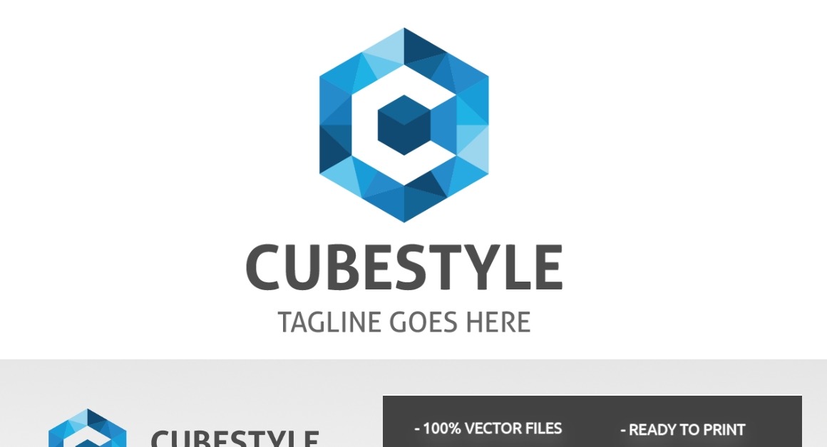 Letter C (Cube Style) Logo Template #149508 - TemplateMonster