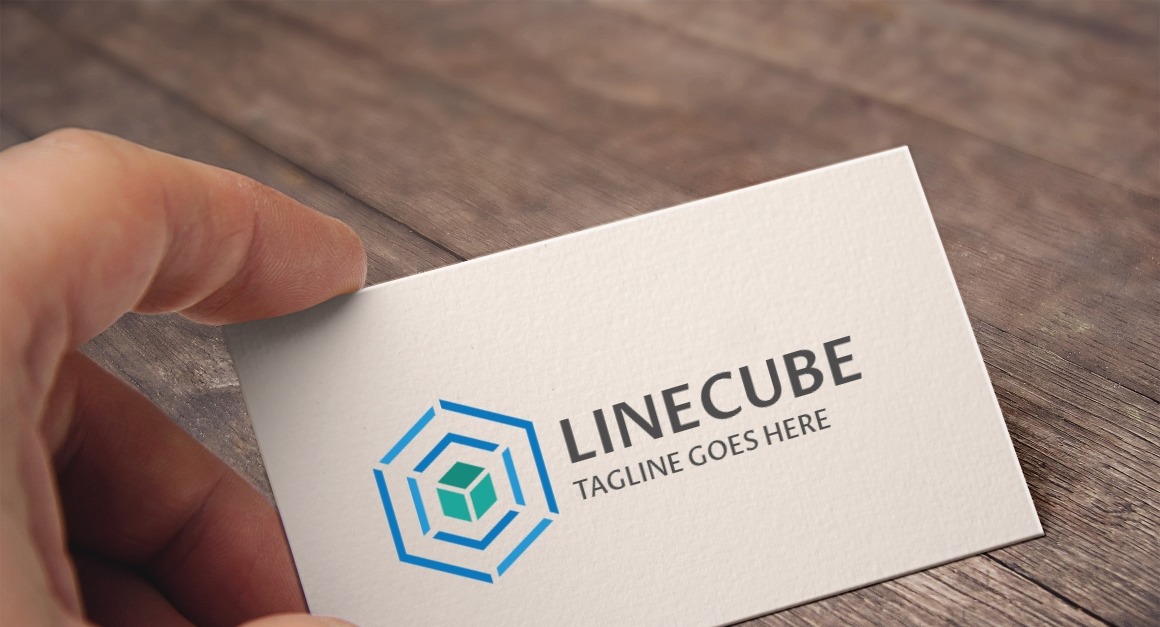 Line Cube Logo Template #149505 - TemplateMonster