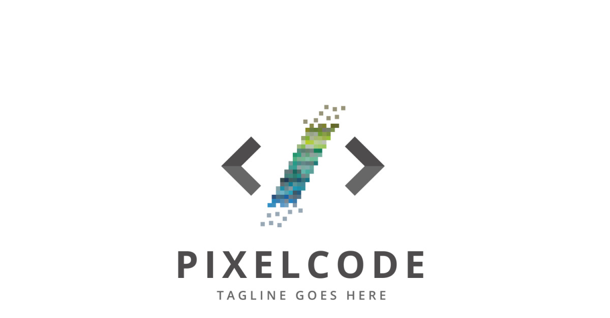 Pixel Code Logo Template #149568 - TemplateMonster