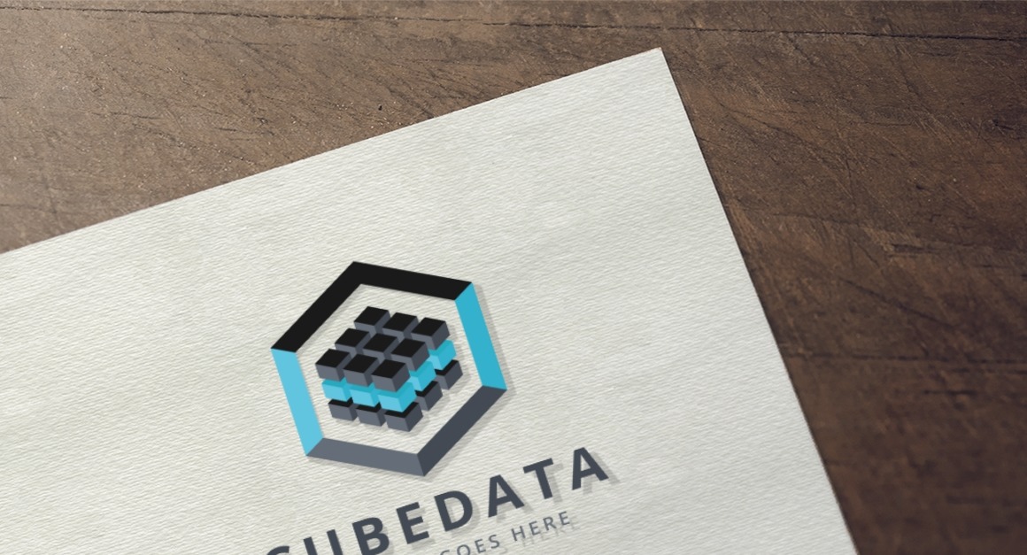 Cube Data Logo Template #149633 - TemplateMonster