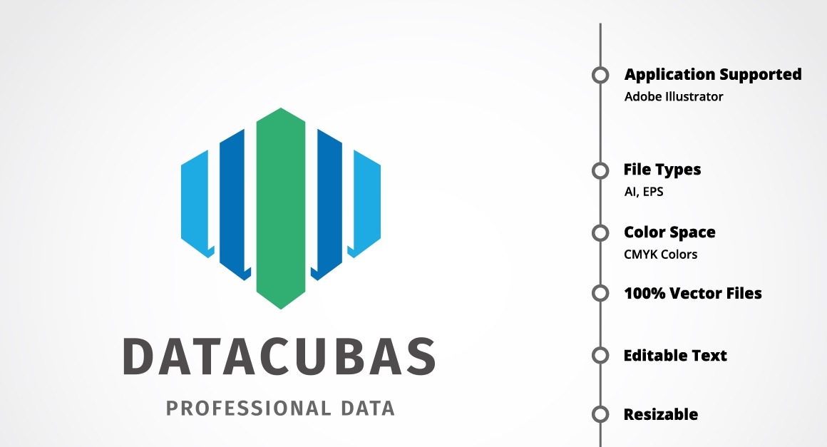 Data Cube Logo Template #149660 - TemplateMonster
