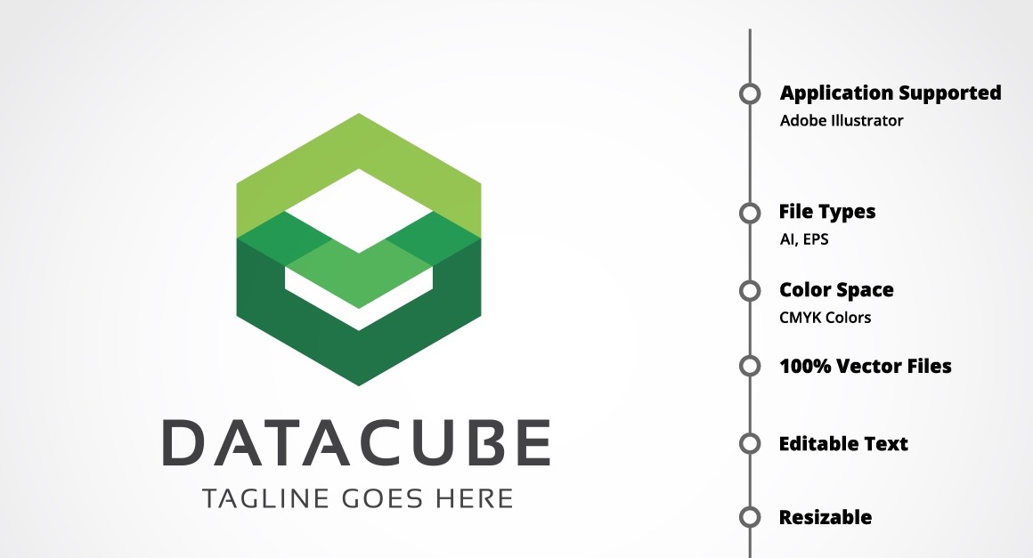 Data Cube Logo Template #149661 - TemplateMonster