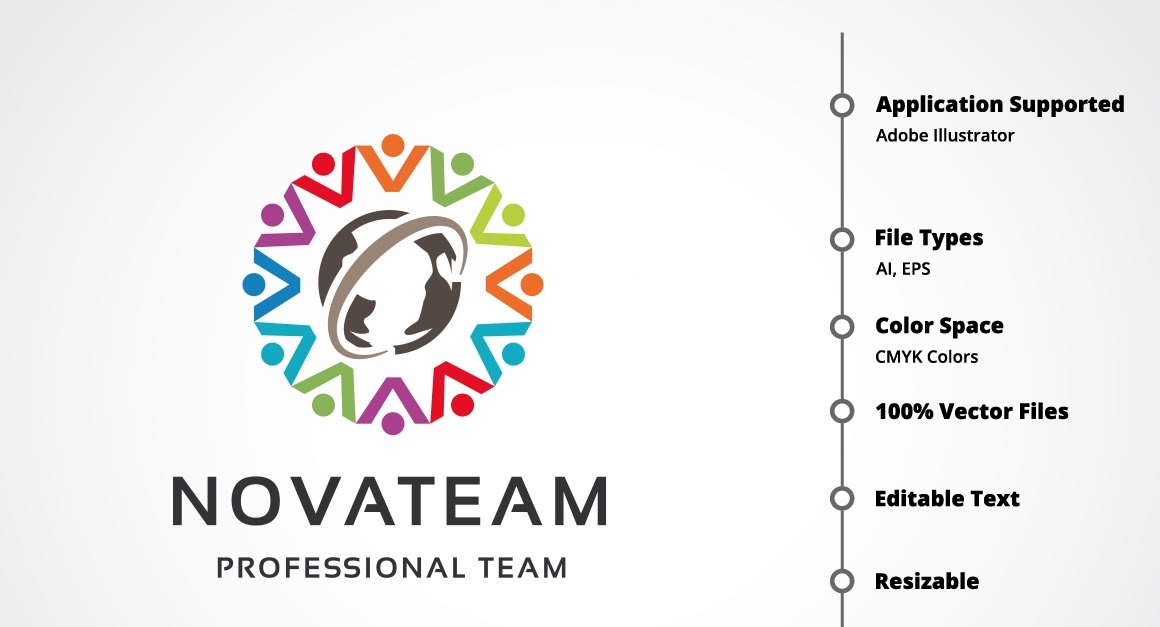 Global Innovation Team Logo Template - TemplateMonster