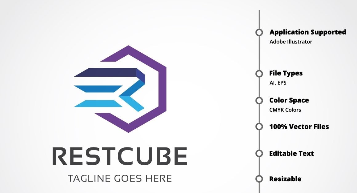 Letter R - Cube Logo Template #149677 - TemplateMonster