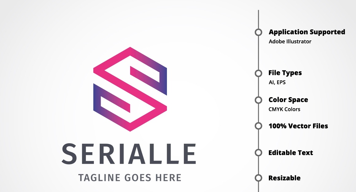 Letter S - Serialle Logo Template #149676 - TemplateMonster