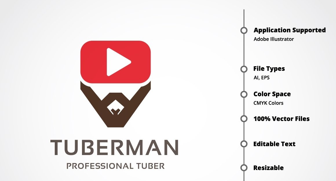 Tuberman Logo Template #149674 - TemplateMonster