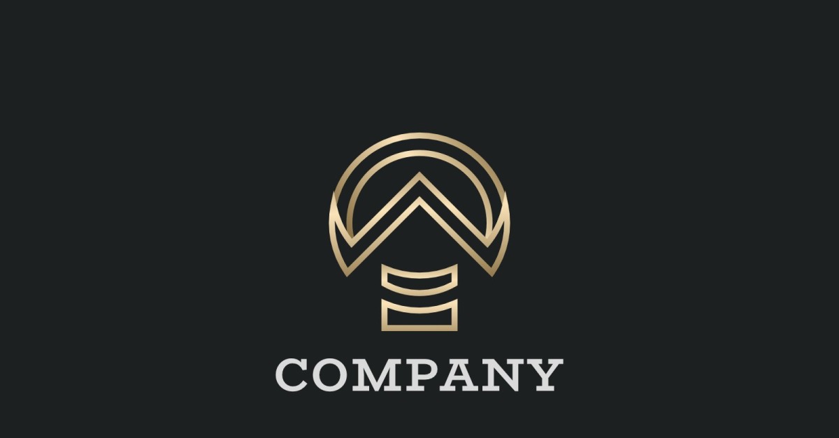 Golden Bulb A Logo Template #149822 - TemplateMonster