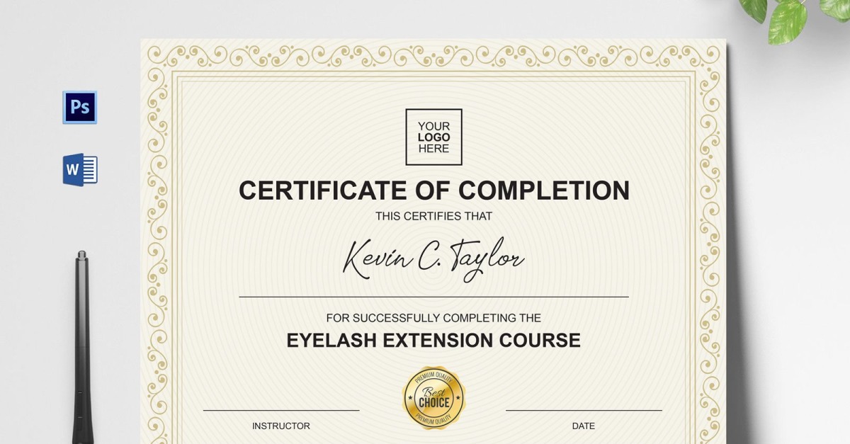 Gold Frame Certificate Template #149925 - TemplateMonster