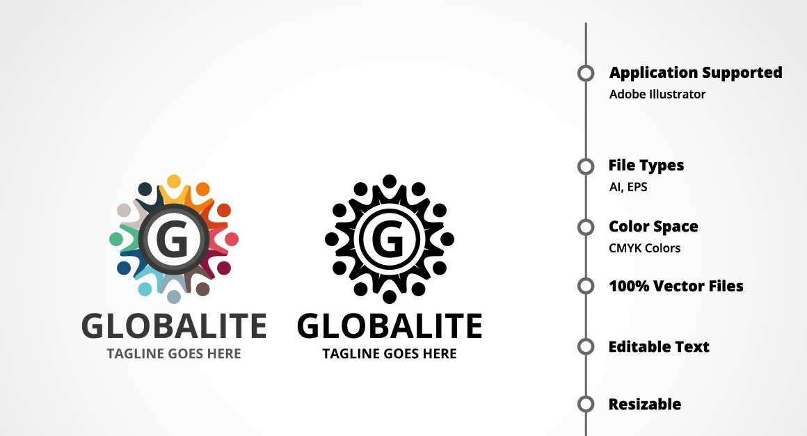 Letter G - Globalite Logo Template #150097 - TemplateMonster