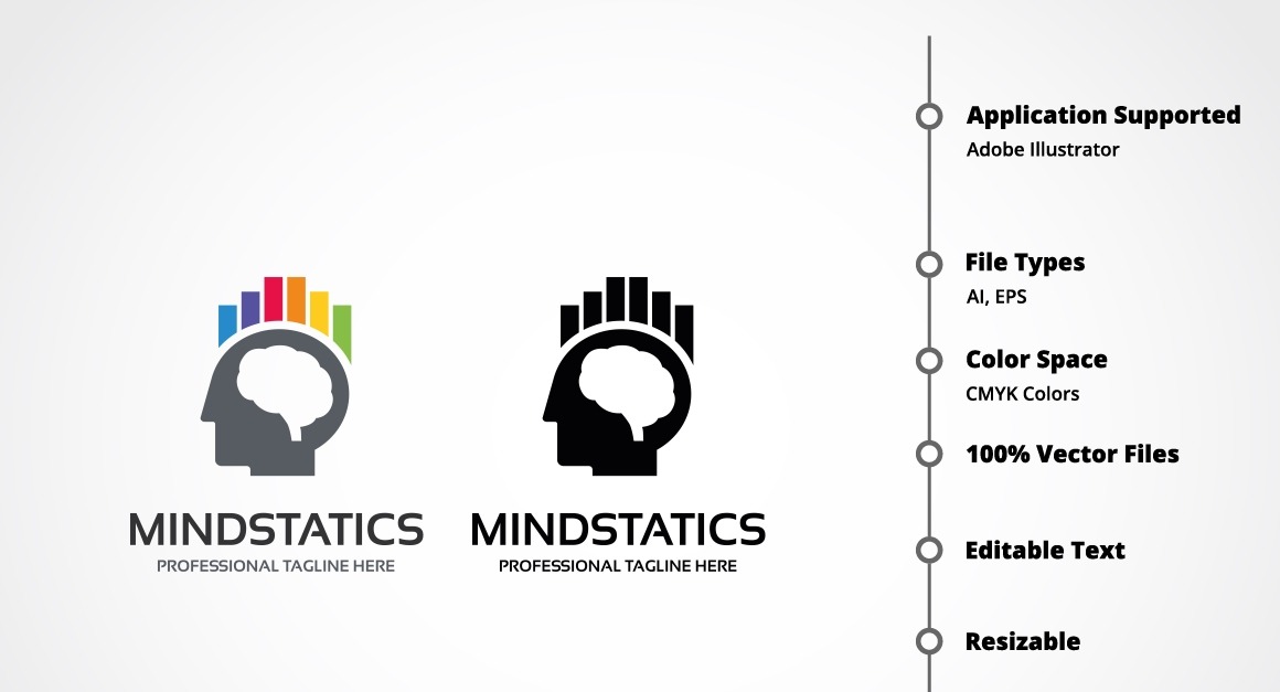 Mind Statics Logo Template #150032 - TemplateMonster