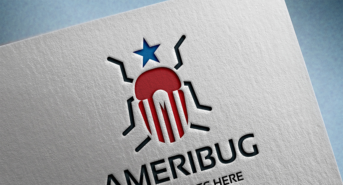 Modèle de logo de bogue américain #150025 - TemplateMonster