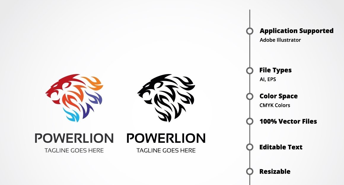 Power Lion Logo Template #150103 - TemplateMonster