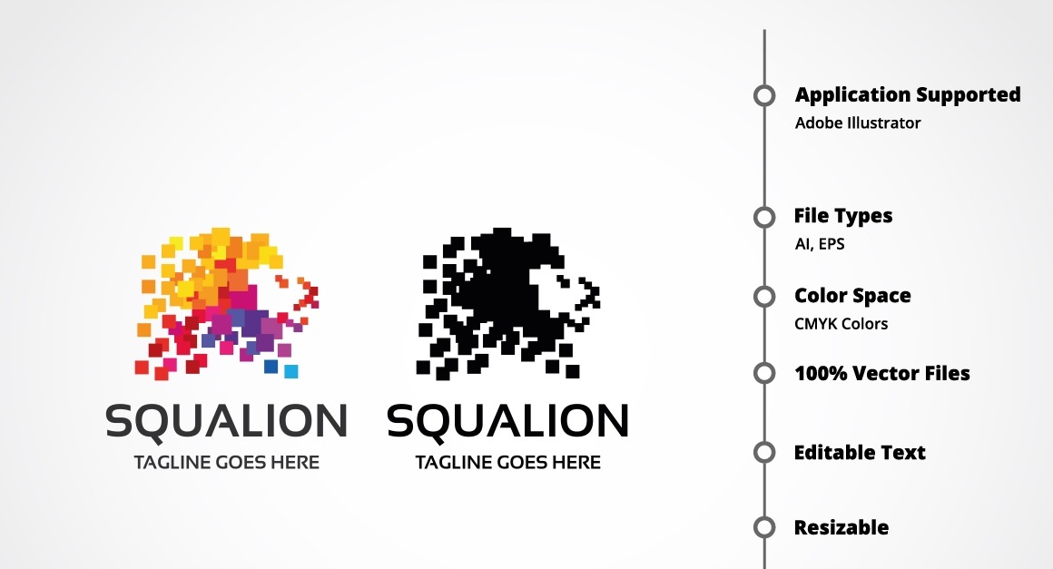 Qua Lion Logo Template #150121 - TemplateMonster