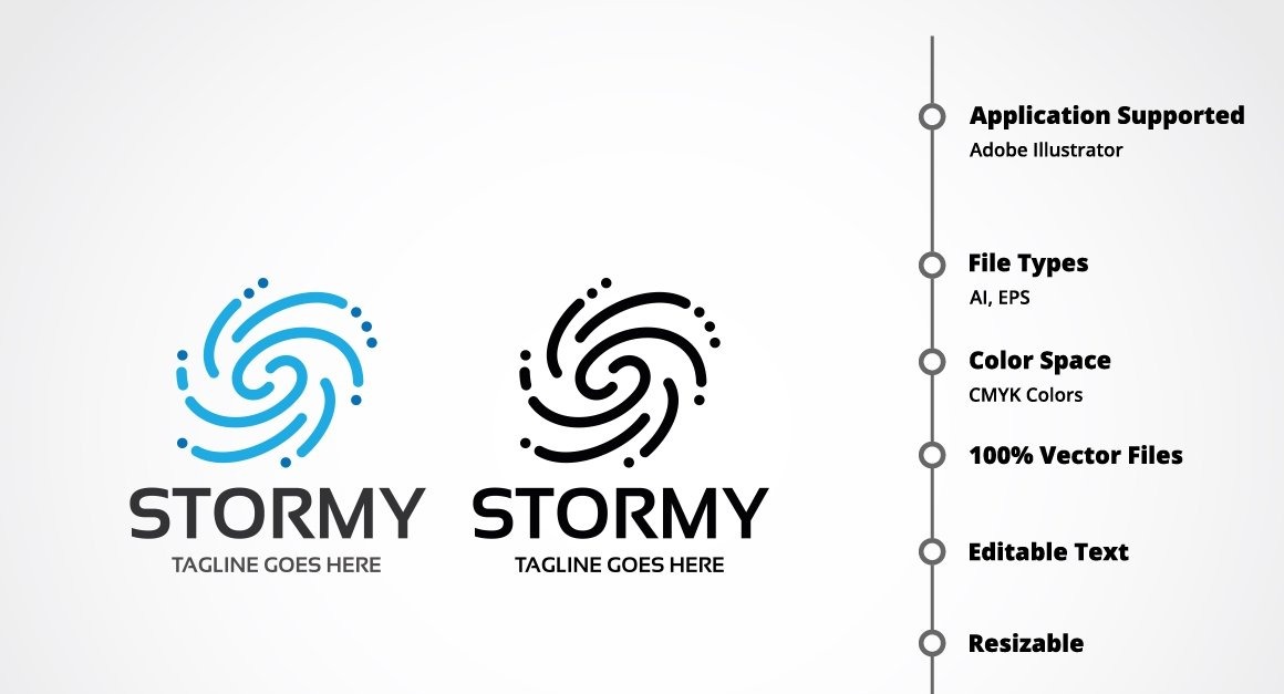 Stormy Logo Template #150146 - TemplateMonster