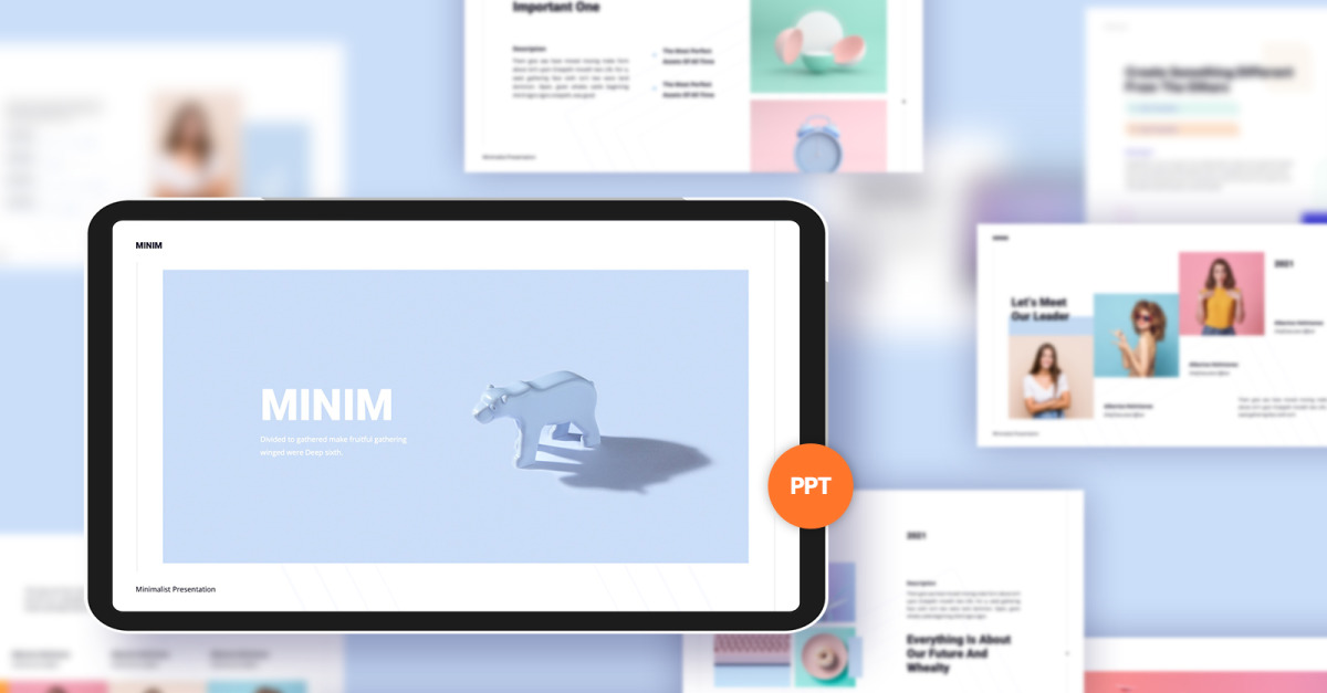 Modello PowerPoint minimo #150264 - TemplateMonster