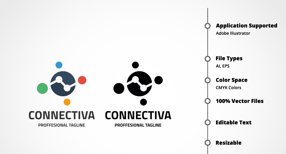 Connectiva Logo Template #150326 - TemplateMonster