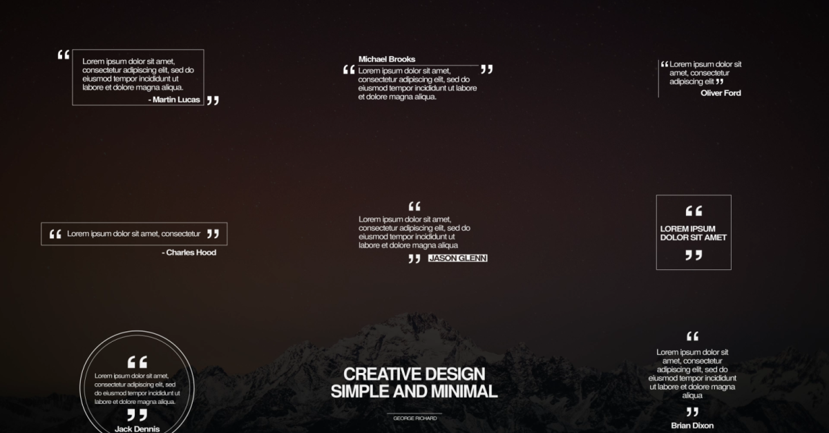 Minimal Quotes After Effects Template - TemplateMonster
