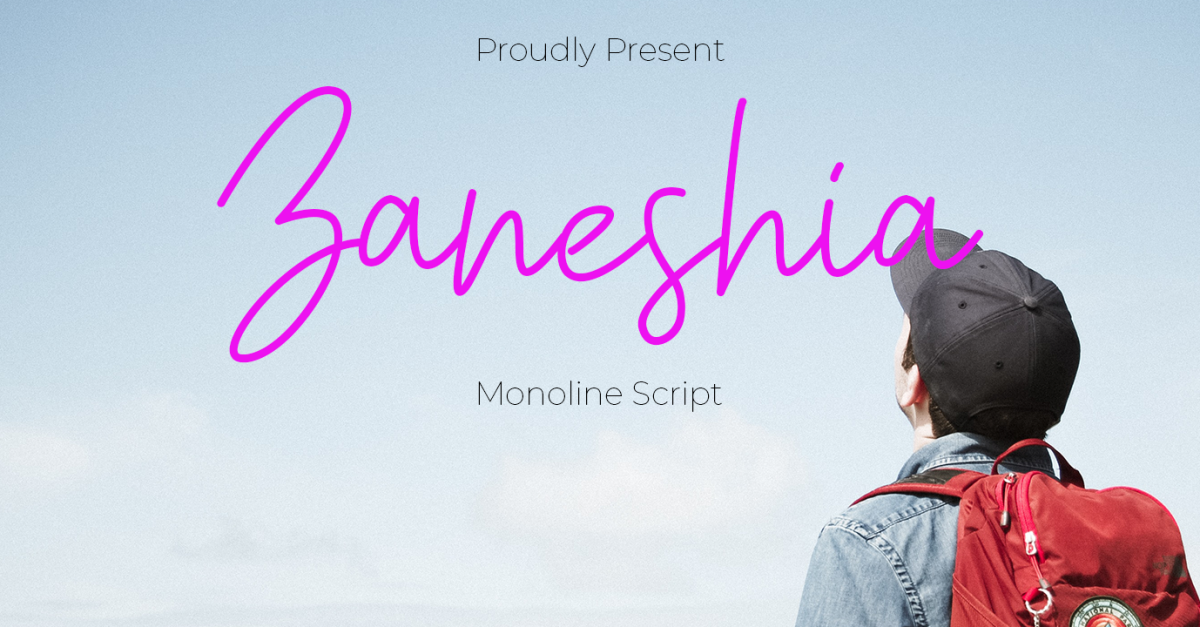 Zaneshia Font #150730 - TemplateMonster