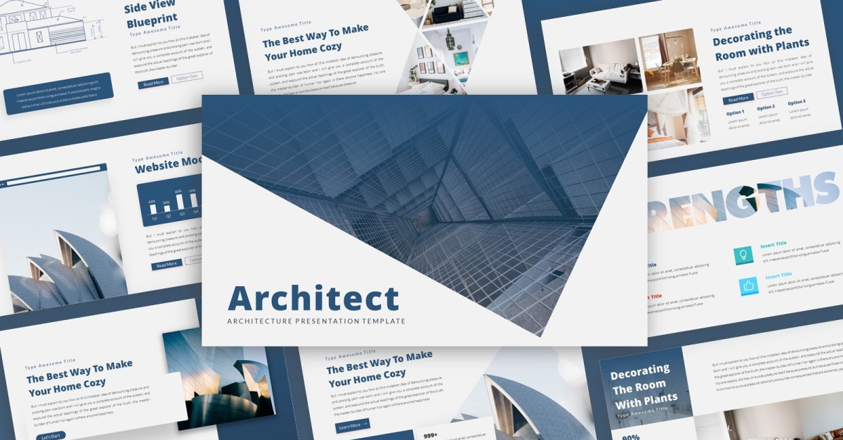 Architect Architecture Presentation PowerPoint template