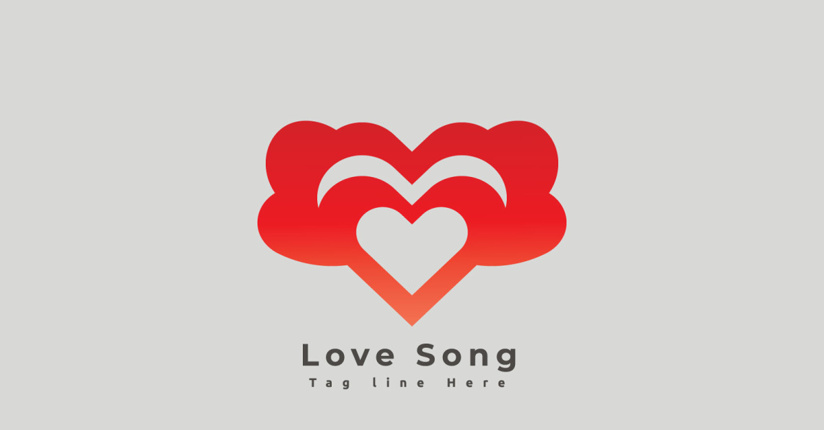 Love Song Logo Template #151341 - TemplateMonster