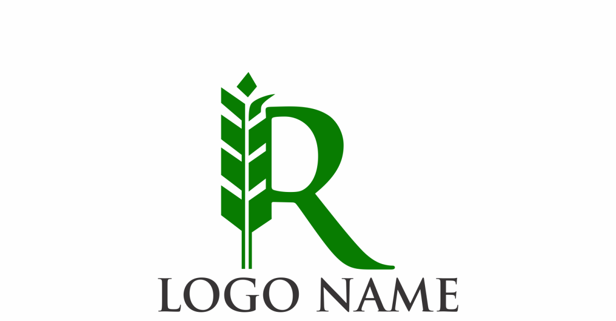 Wheat Letter R Logo Template #151373 - TemplateMonster