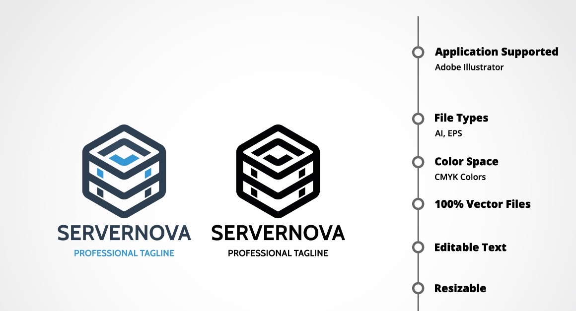 Server Innovation Logo Template #151468 - TemplateMonster