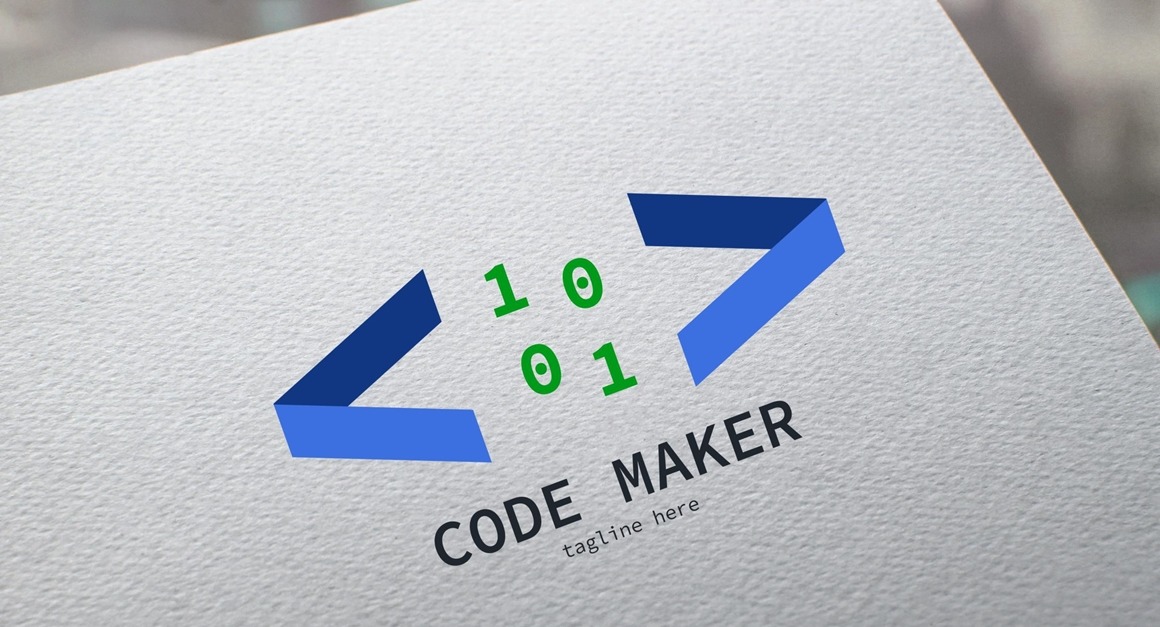 Code Maker Logo Template #151571 - TemplateMonster