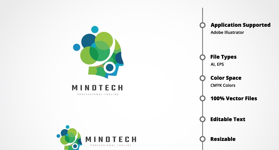 Mind Technology Logo Template #151512 - TemplateMonster