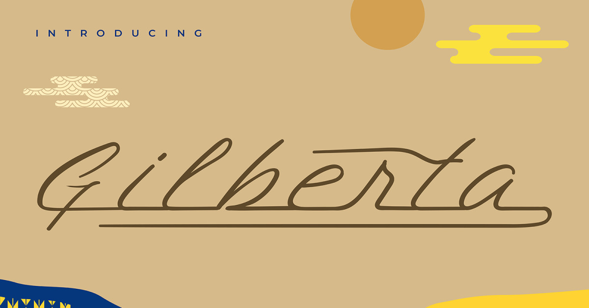 Gilberta | Cursive Font #151756 - TemplateMonster