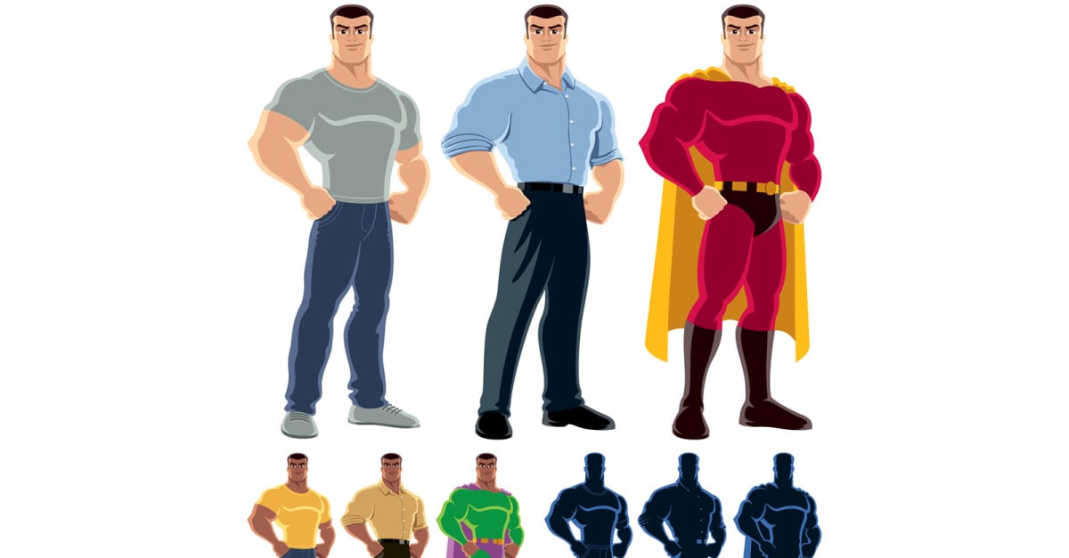 Superhero Transformation - Illustration - TemplateMonster