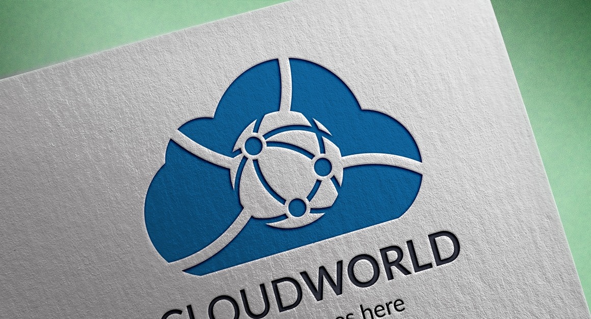 Cloud World Logo Template #151942 - TemplateMonster