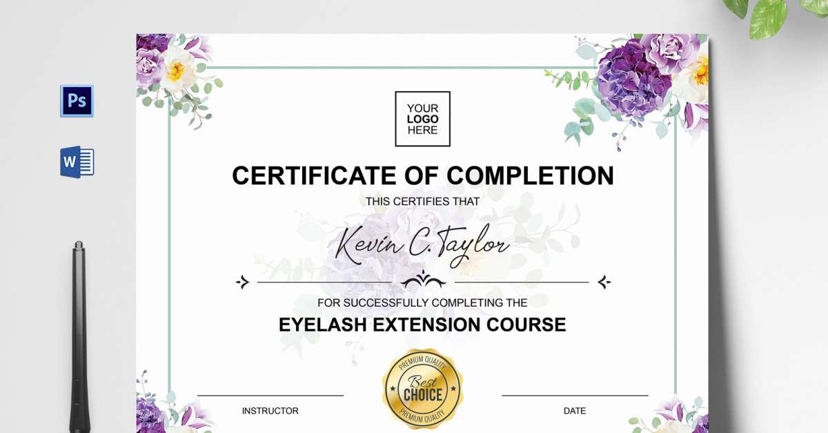 Beautiful Certificate Template #152075 - TemplateMonster
