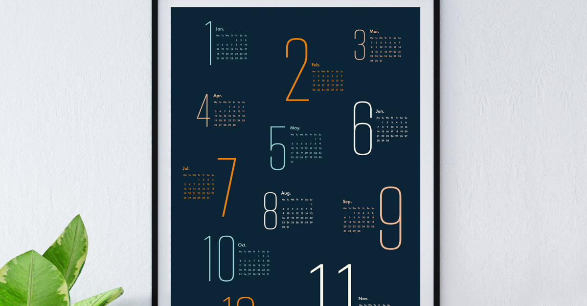 Colorful Calendar 2021 Planner #152259 - TemplateMonster