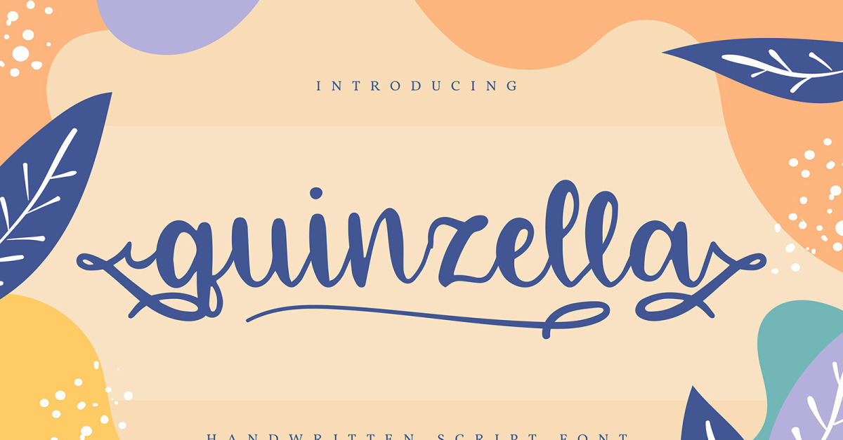 Quinzella | Handwritten Cursive Font - TemplateMonster