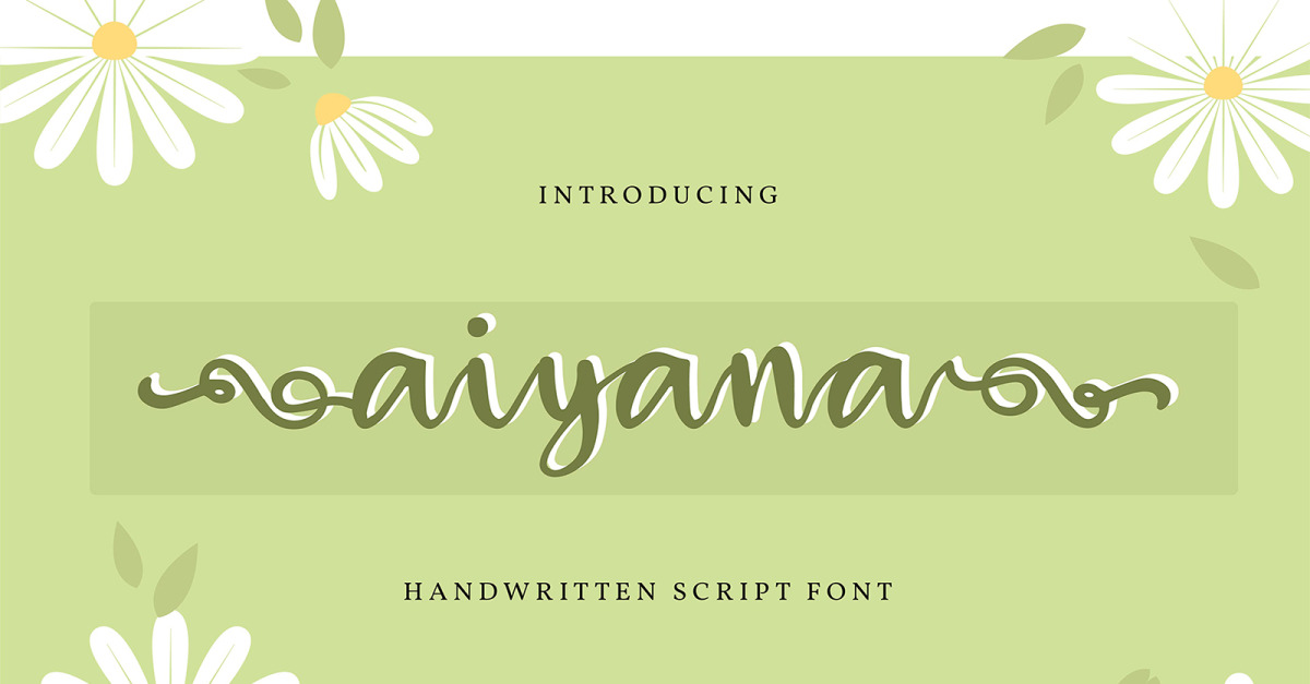 Aiyana | Police cursive manuscrite #152454 - TemplateMonster