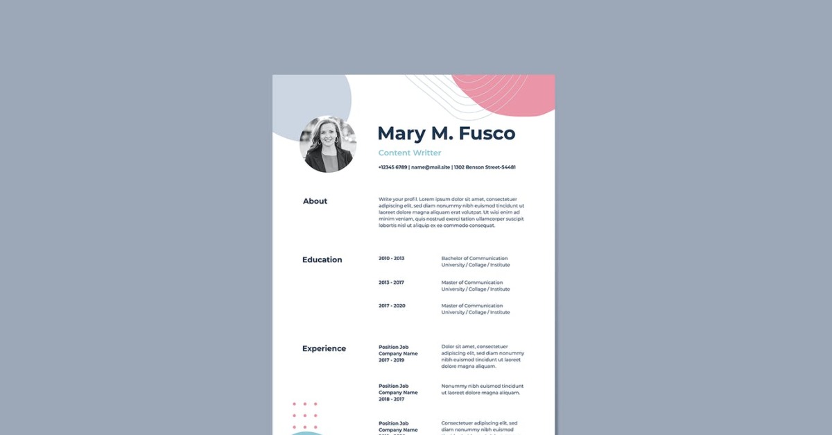 AMA Resume Template #152668 - TemplateMonster