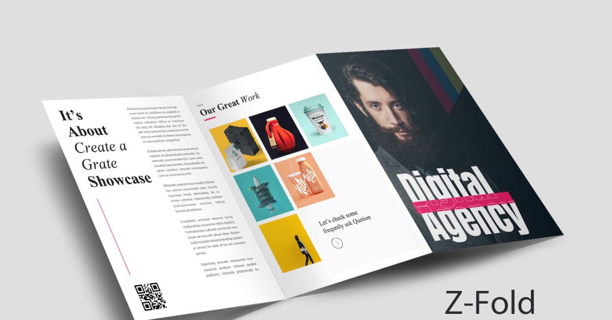 Z-Fold Portfolio Brochure - Corporate Identity Template