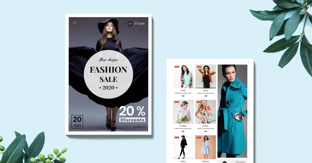 Online Shopping Brochure - Corporate Identity Template