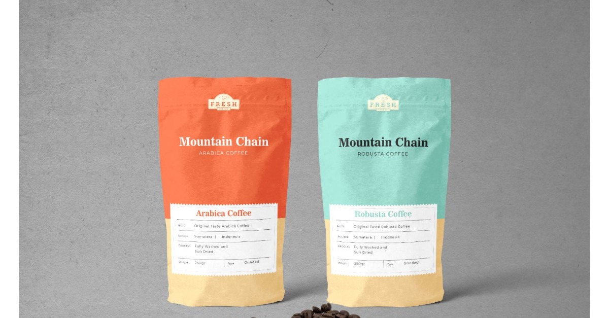 Packaging Mountain Chain Coffee - Corporate Identity Template