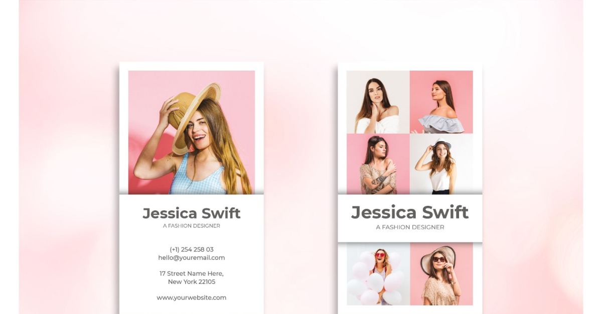 Business Card Jessica Swift - Corporate Identity Template