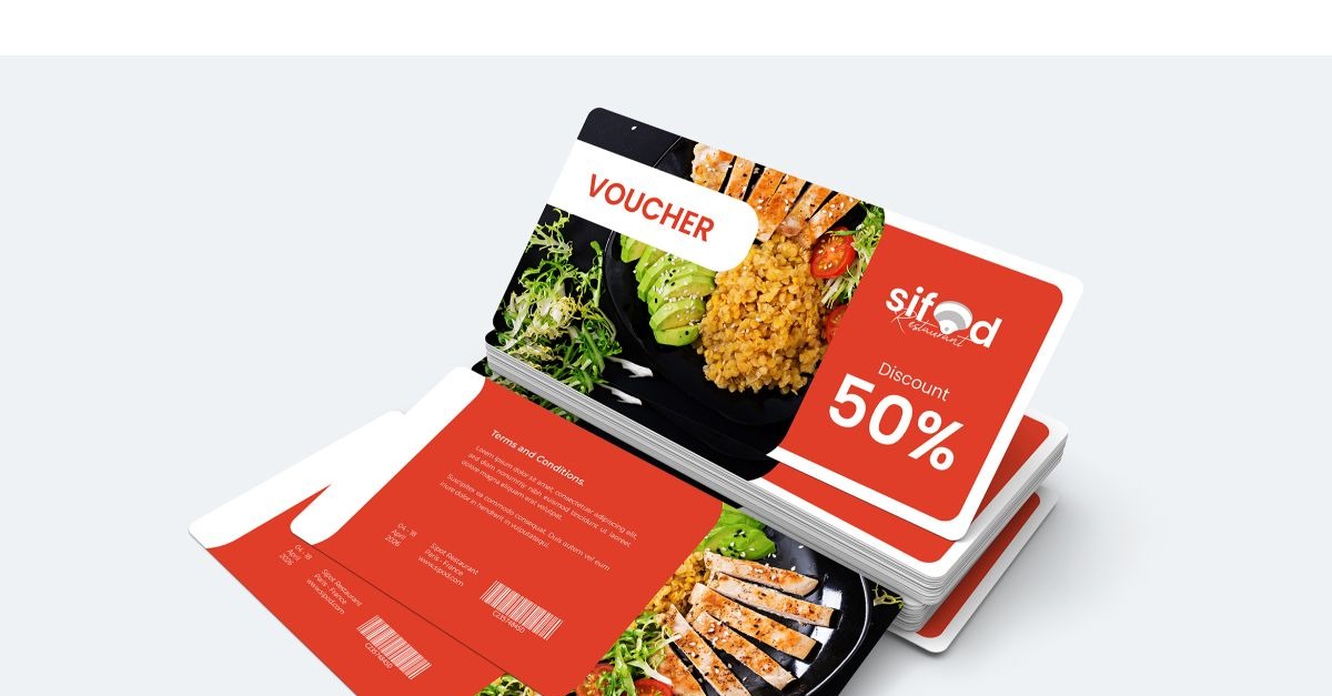 Voucher Sifood Restaurant - Corporate Identity Template