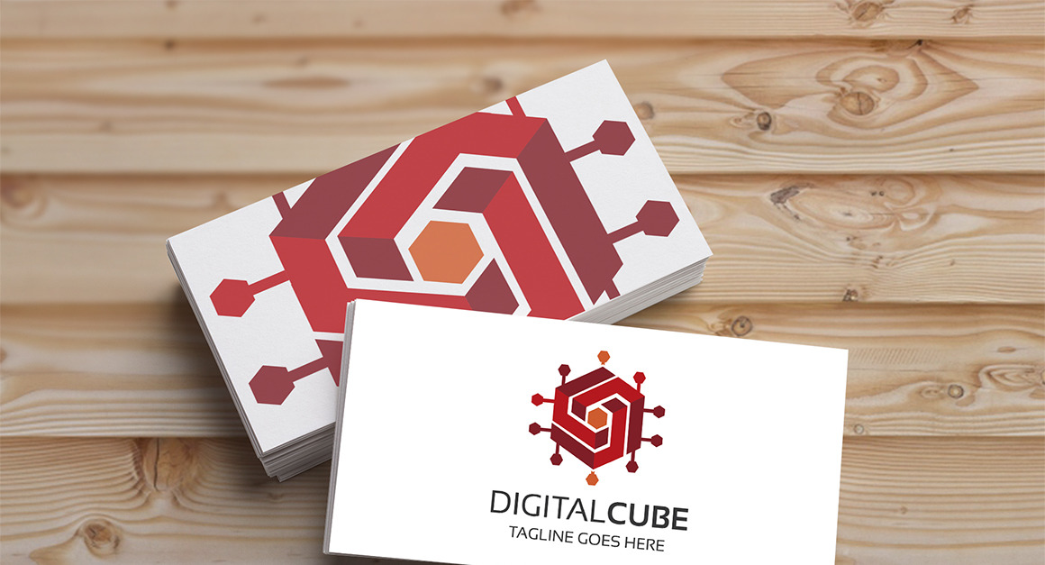 Digital Cube Logo Template #153576 - TemplateMonster