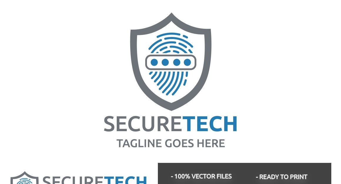 Secure Tech Logo Template #153535 - TemplateMonster